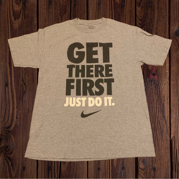 Nike | Shirts | Nike Like A Boss Get There First Just Do It Jumpman ...